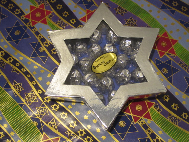 Jewish Star of David Gift Box - Milk Chocolate Cordial Cherries Sugar Free